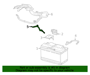 167-540-79-43 - Battery Ground Strap 2022-2023 Mercedes-Benz GLE 350 ...