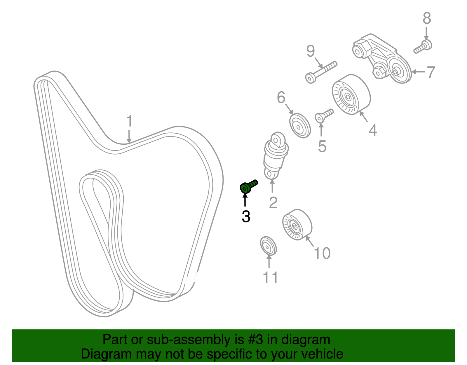 2010-2024 Porsche Belt Tensioner Damper Bolt PAF-008-361 | Sunset ...