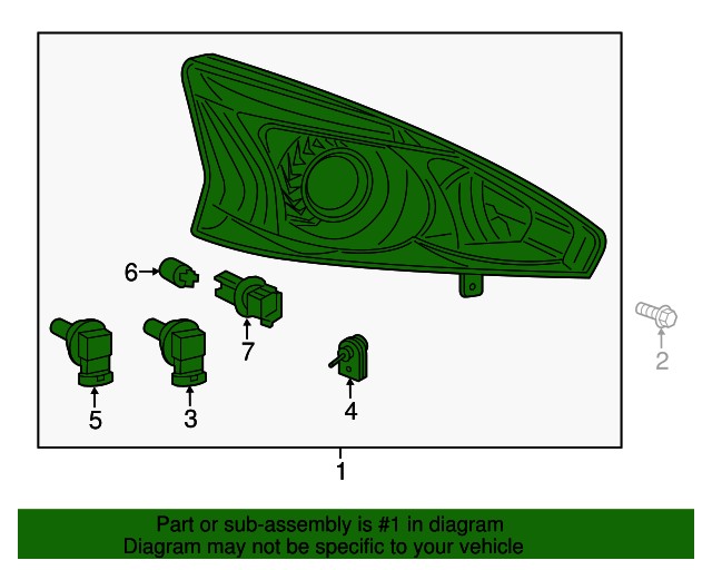 26060-3TA9A - Composite Assembly 2013-2015 Nissan Altima | Nissan Parts ...