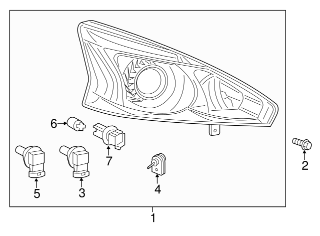 26060-3TA9A - Composite Assembly 2013-2015 Nissan Altima | Nissan Parts ...