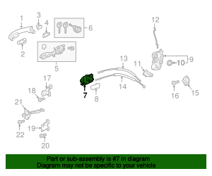 2019-2022 Toyota C-HR Handle, Inside 69206-F4010-C1 | Toyota Parts Center