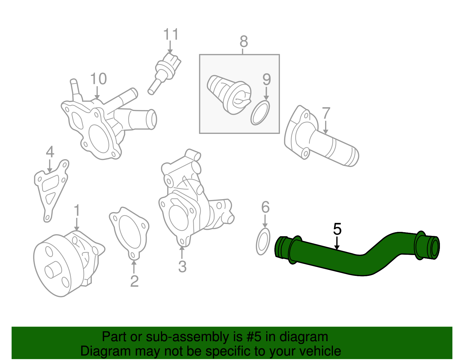 13048-3TA0A - 2013-2020 Nissan - Water Inlet Pipe | Anicra Nissan Parts