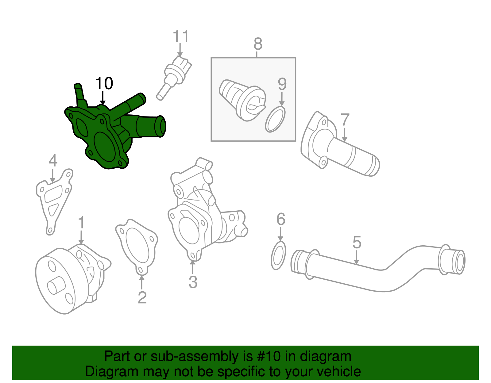 11060-3TA0B - Water Outlet | Anicra Nissan Parts