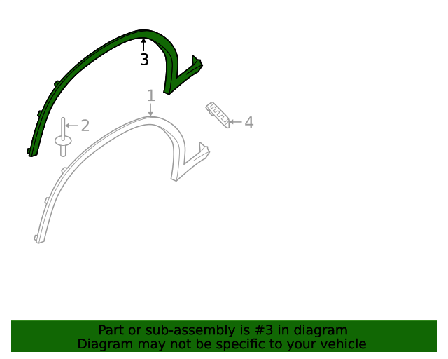 Genuine BMW 51-13-8-064-806 | G01 X3, G02 X4 Fender Molding Strip ...