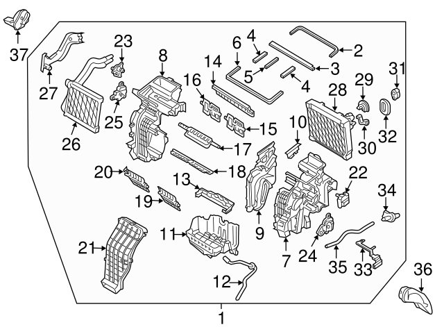 2018-2020 Hyundai Elantra GT Evaporator Assembly 97139-G3000 | OEM ...