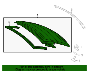 231-670-03-80-64 - Rear Window Mercedes-Benz USA Parts