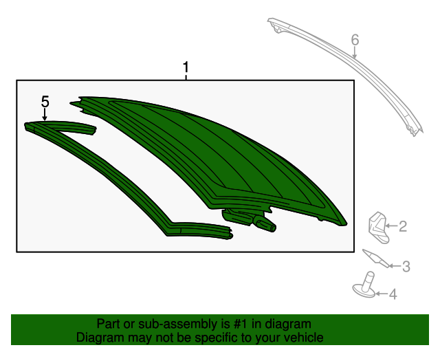 231-670-03-80-64 - Rear Window Mercedes-Benz USA Parts