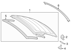 2013-2020 Mercedes-Benz Back Glass Seal 231-790-00-98 | AutoNationParts.com