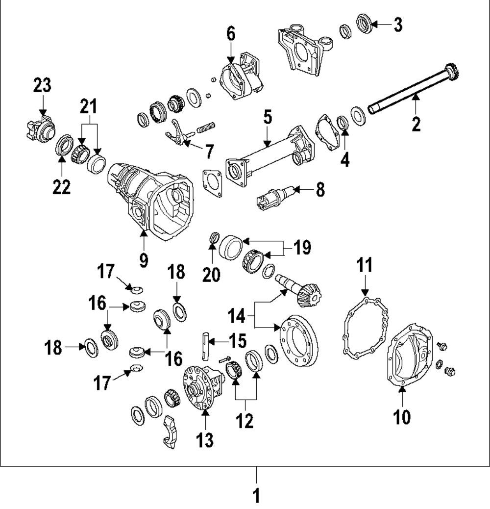19179926 - Front Differential Side and Pinion Gear Kit 2004-2012 GM ...