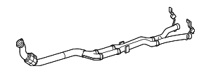 238-490-39-00 - Muffler & Pipe 2019-2023 Mercedes-Benz | Mercedes-Benz ...