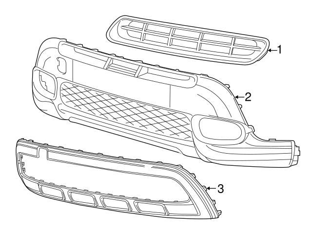 2016-2017 Fiat 500L Grille 5zv02tzzaa | TascaParts.com