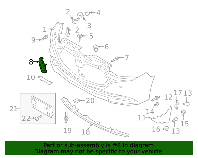 2019-2023 Mazda 3 End Cover - Passenger Side (RH) BCKB-50-C11A ...
