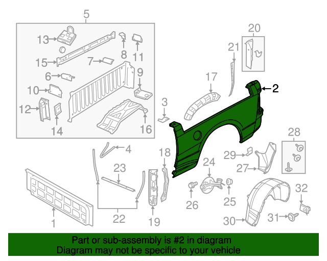 2009-2020 Mopar Side Panel 68186044AA | TascaParts.com