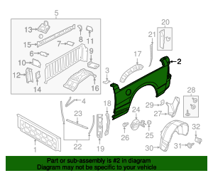 2009-2020 Mopar Side Panel 68186044AA | TascaParts.com
