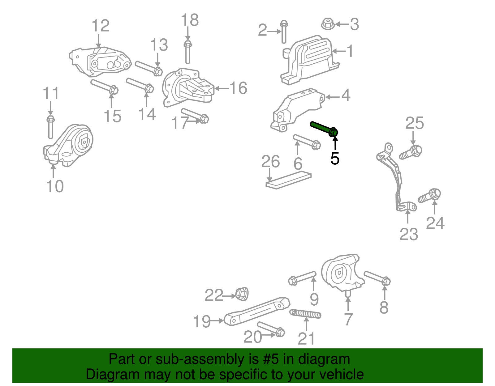 2010-2023 GM M12x1.75x40 Disc Brake Caliper Bolt 11516330 GM ...