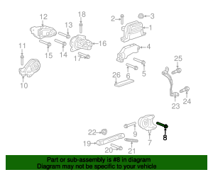 2010-2017 GM Ft Trans Mount Bolt 11570804 GM | GMPartsDirect.com