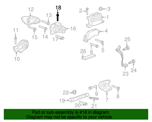 2010-2021 GM Multi-Purpose Bolt 11570514 GM | GMPartsDirect.com