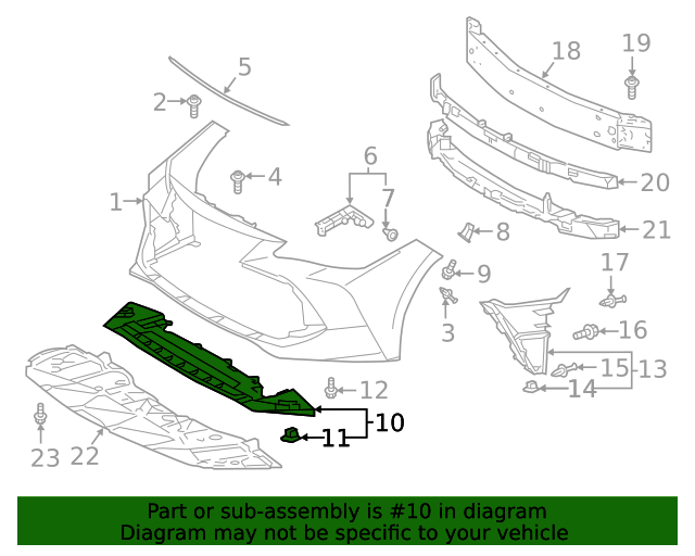 2019-2022 Toyota Avalon Sound Absorber 52618-07010 | Toyota Parts Center