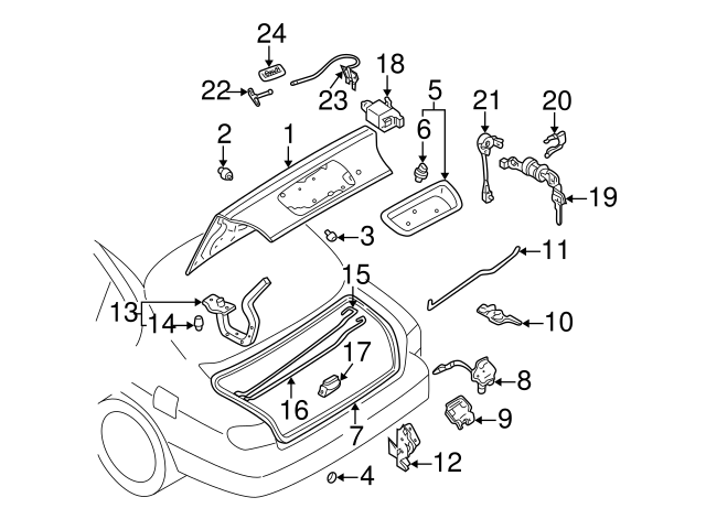 1995-2003 Nissan Hinge Bumper 84550-S0601 | TascaParts.com