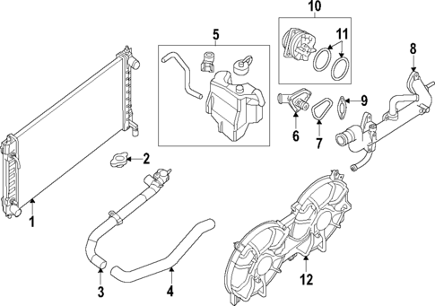 Cooling System for 2018 Nissan Pathfinder | QuirkParts