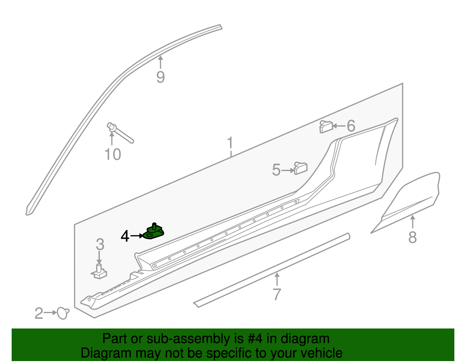GM Parts | Rocker Panel Molding Retainer Part# 11611435 | GM Parts Store