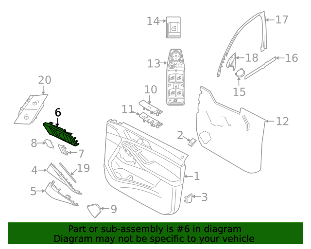 Genuine BMW 51-21-6-997-806 | Door Handle | FREE Shipping on Most ...