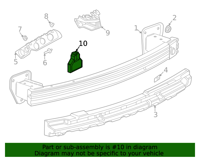 2021-2024 Chevrolet Trailblazer Rear Passenger Side Bumper Lower Fascia ...