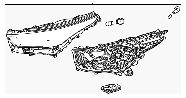 2020-2023 Toyota Highlander Headlamp Assembly Left 81150-0E480 | OEM ...