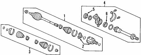 Axle Shafts & Joints for 2000 Honda Accord | Cheaper Honda Parts