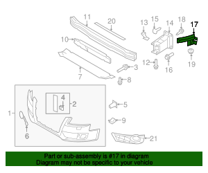 2009-2012 Audi Bumper Guide 8K0-807-284 | OEM Parts Online