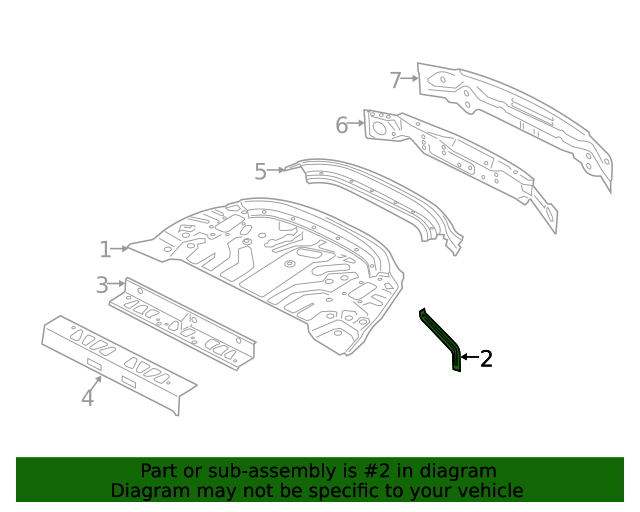 Genuine BMW 41-00-7-496-151 | Package Tray Brace | FREE Shipping on ...