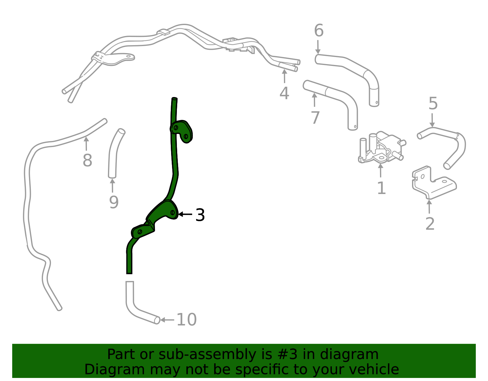 36188-RPY-G01 - 2017-2021 Honda Civic - Pipe Air Bypass Valve Solenoid ...