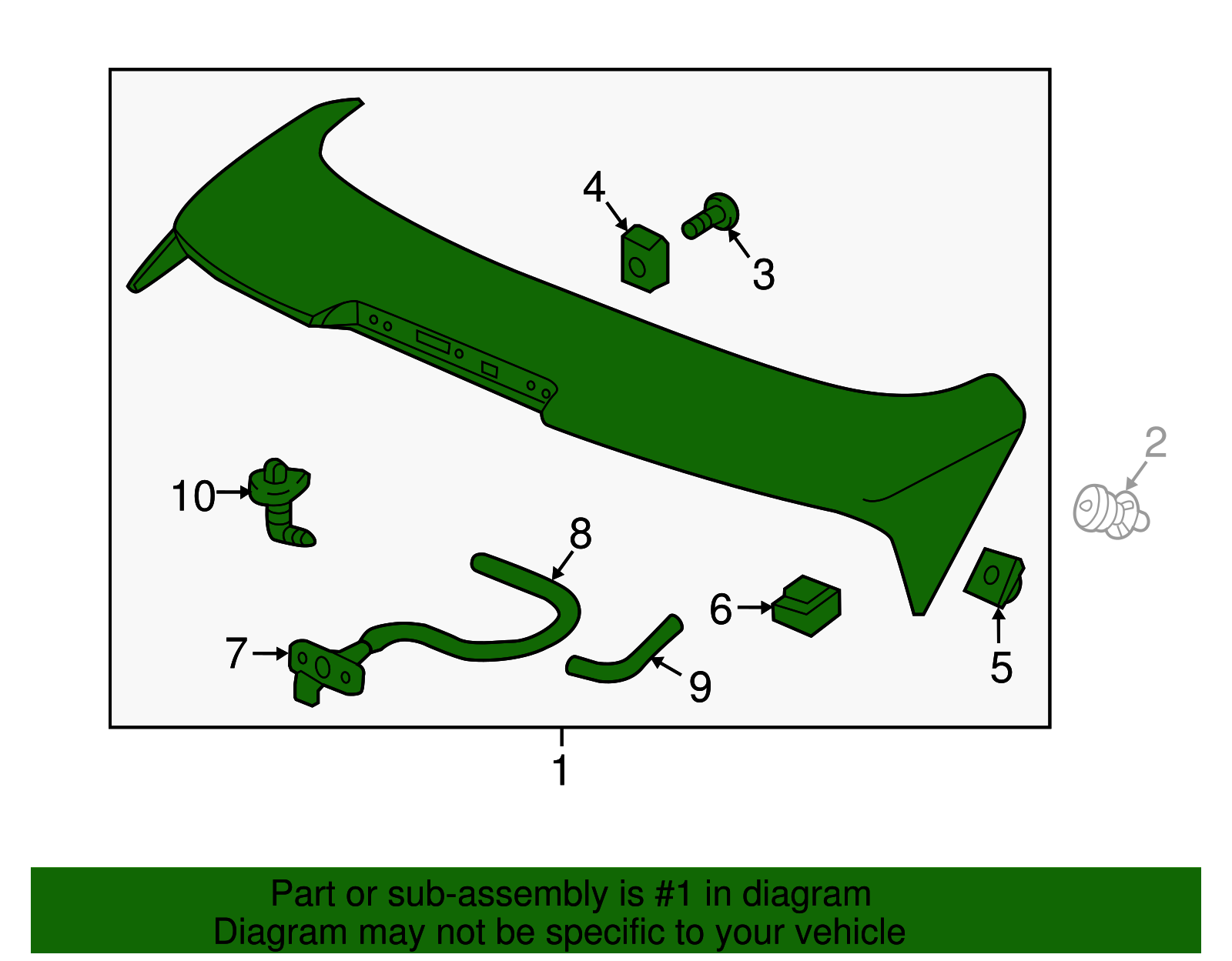 74900-T7W-003ZF - 2016-2022 Honda HR-V - Garnish Assembly Tailgate ...