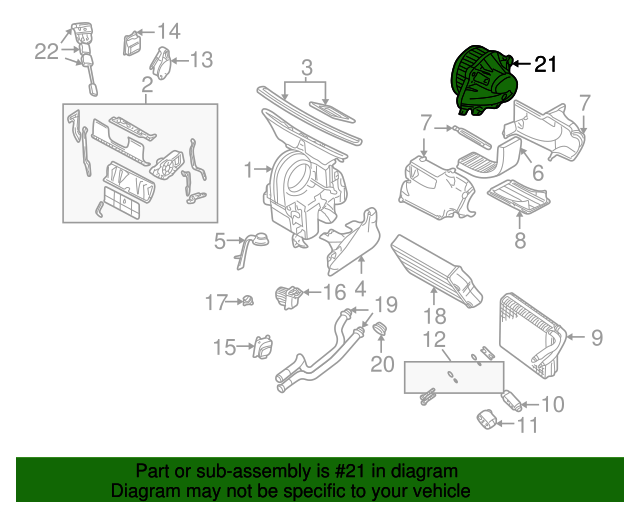 2002-2008 Mini Cooper HVAC Blower Motor Assembly 67-32-6-935-371 | Mini ...