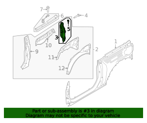 2021-2024 Ford Bronco | Rear Reinforced | M2DZ-7841021-A | Walls' Ford ...