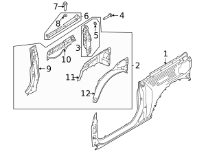 M2DZ-7841021-A - Rear Reinforced 2021-2023 Ford Bronco ...