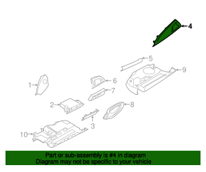 51-45-9-226-063 - Trim instr.pan.Al brush.lengthw.fr.pass. 2014-2017 ...