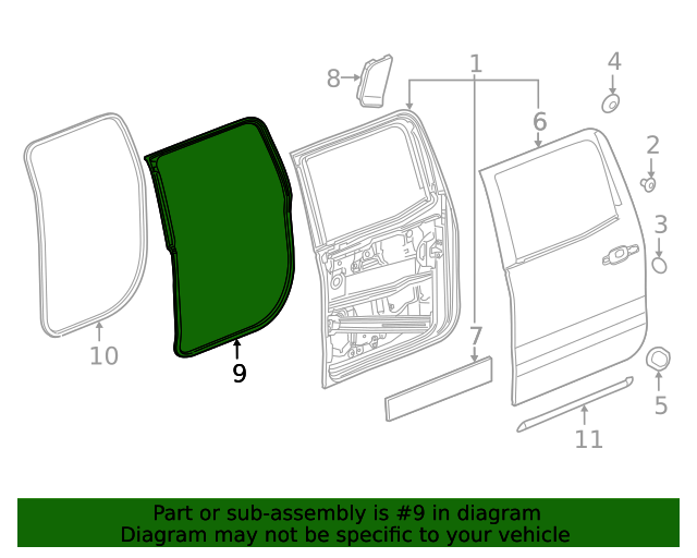 2019-2020 GM OEM NEW 19-20 GM Chevrolet Silverado Sierra Left Side Door ...