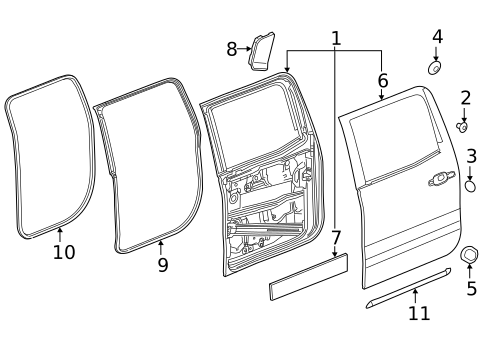 Door & Components for 2023 GMC Sierra 1500 | GMPartsDirect.com