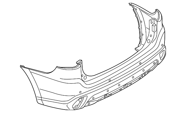 6410F219 - Bumper Cover 2019-2020 Mitsubishi Outlander | Mitsubishi ...