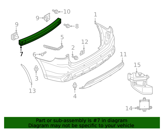 6410D271 - Impact Bar 2018-2022 Mitsubishi | Mitsubishi Direct Parts