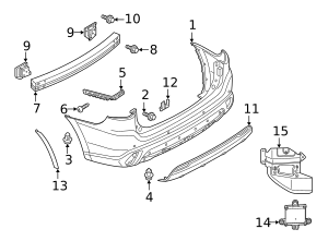 6410F219 - Bumper Cover 2019-2020 Mitsubishi Outlander | Mitsubishi ...