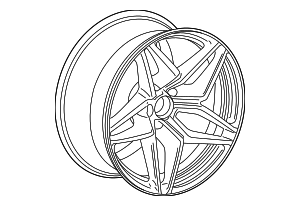 23249232 - 20x12-Inch Aluminum Wheel 2019 Chevrolet Corvette | Big 3 ...