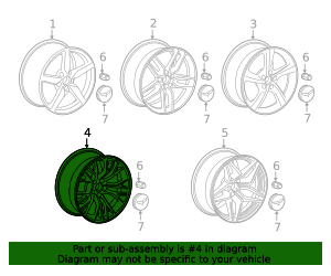 84162956 - 20x12-Inch Aluminum Wheel 2015-2016 Chevrolet Corvette ...