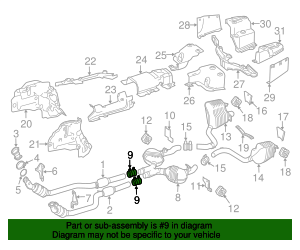 000-995-47-35 - Exhaust Muffler Clamp - 2003-2020 Mercedes-Benz | World ...