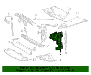 16595-77020 Air Guide - Toyota | Mike Calvert Toyota Parts