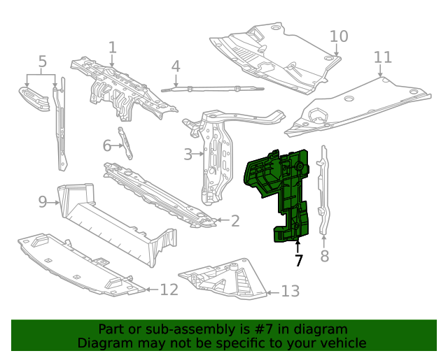 16595-77020 Air Guide - Toyota | Mike Calvert Toyota Parts