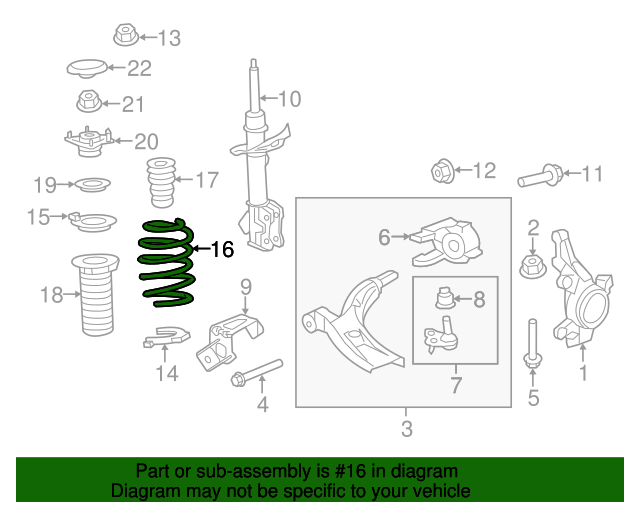 51401-SWW-E13 - Spring, R Front 2012-2014 Honda CR-V | Honda Parts Online