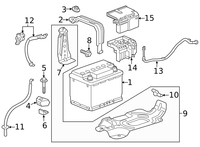 2016-2018 Chevrolet Malibu Battery Distribution Fuse Block 84131626 ...