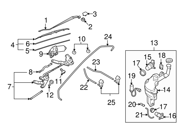 2006-2015 Mazda 5 Wiper Motor CC29-67-340C | Florida Mazda Parts
